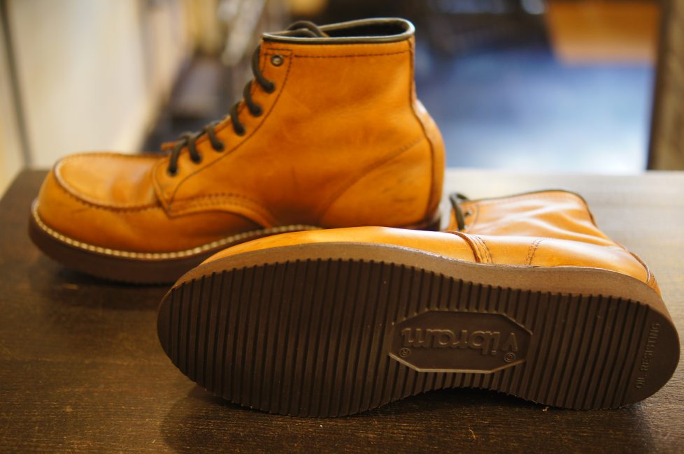 RED WING 9012 Beckman 6Inch Moc / SANDERS ロングウイングチップ Vibram 2021 オールソール ...