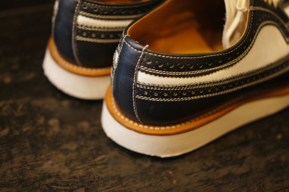 RED WING 9012 Beckman 6Inch Moc / SANDERS ロングウイングチップ Vibram 2021 オールソール ...